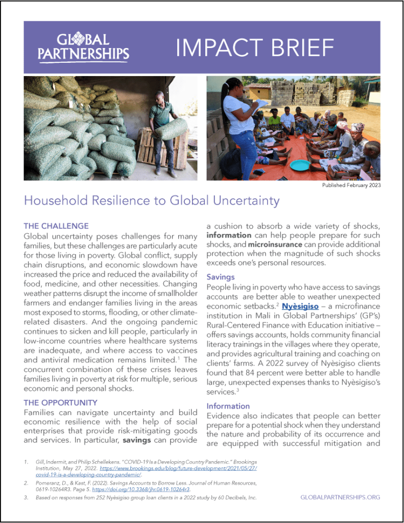 Impact Briefs - Global Partnerships